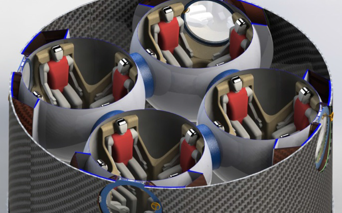 SHIPinSPACE Aims to Fly 48 Passengers on a Suborbital Plane